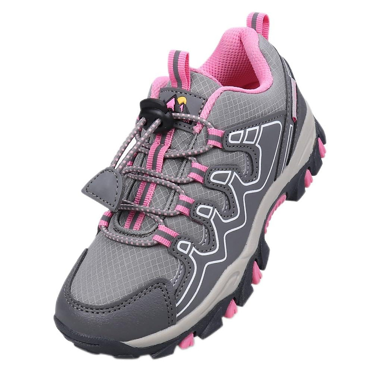 UOVO Boys Shoes Boys Sneakers Boys Tennis Running Shoes Waterproof Hiking Shoes Kids Athletic Outdoor Sneakers Slip Resistant(Little/Big Boys) Pink 2 Little Kid