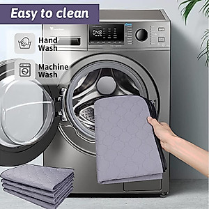 BNOSDM Guinea Pig Cage Liner Set Large Washable Hamster Fleece Bedding 55.1" x 39.3" Reusable Bunny Pee Pads with Garbage Bag Super Absorbent Small Animals Mats for Rabbits Chinchilla Hedgehog