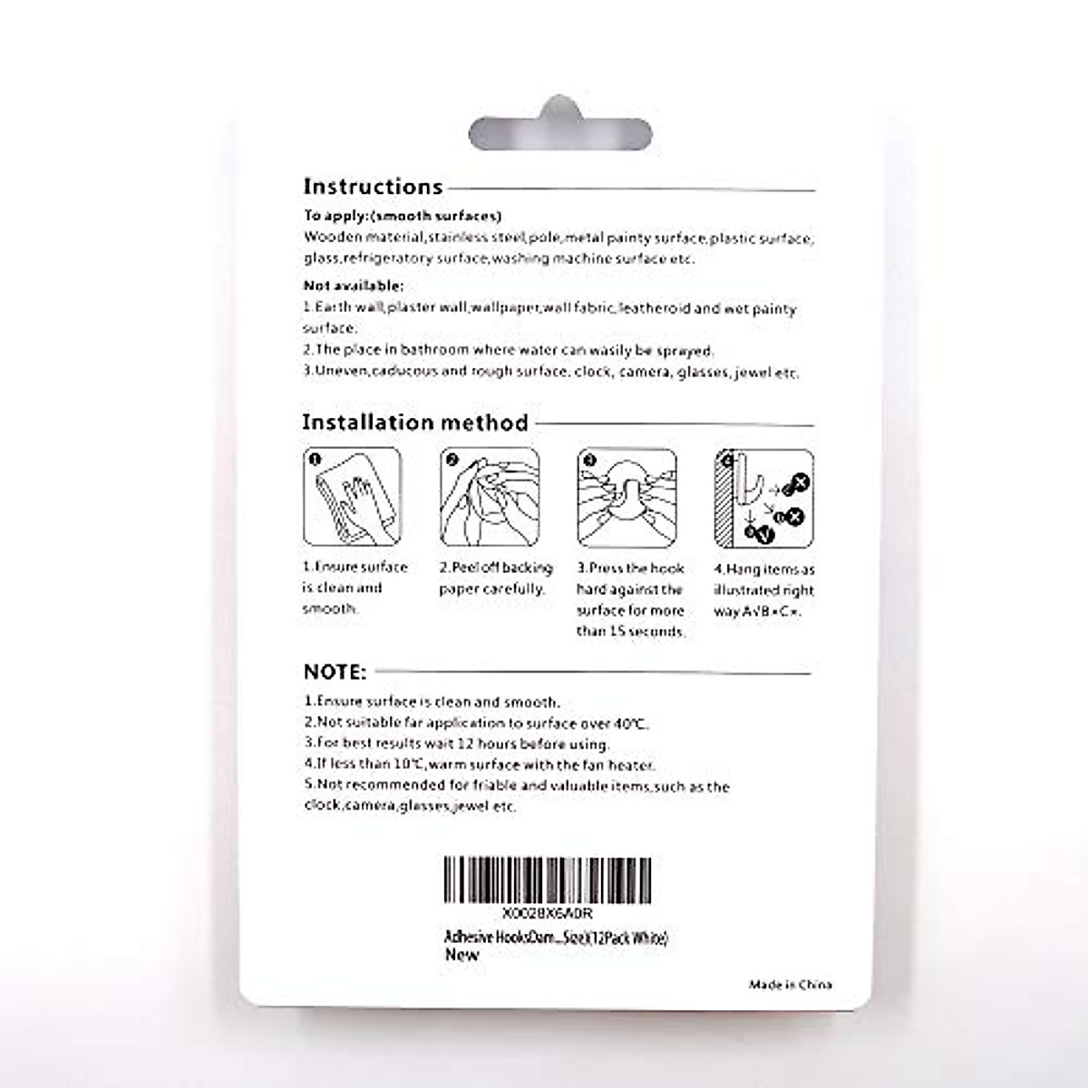 Adhesive Hooks，Damage-Free Hanging Wall Hook Pothook Strong Waterproof Hanger for Robe, Coat, Towel, Keys, Bags, Home, Kitchen, Bathroom,Office (Small-Size)(12Pack White)