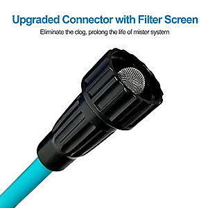 Cobra Mister Stand for Outside Patio, Outdoor Misting Cooling System, Portable Mist Standing for Garden, Bird Bath, Tanning, Water Hose Attachment for Umbrella, Backyard, Plants, Greenhouse, Pool, 6Ft