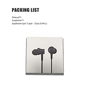 Xiaomi Mi in-Ear Headphones Basic, Piston in-Ear Headphones Earphones Earbuds Headset with Remote & Mic, Black