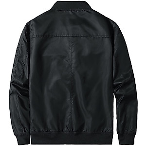 MOERDENG Men's Lightweight Bomber Jacket Outdoor Windbreaker Varsity Jacket Softshell Coat