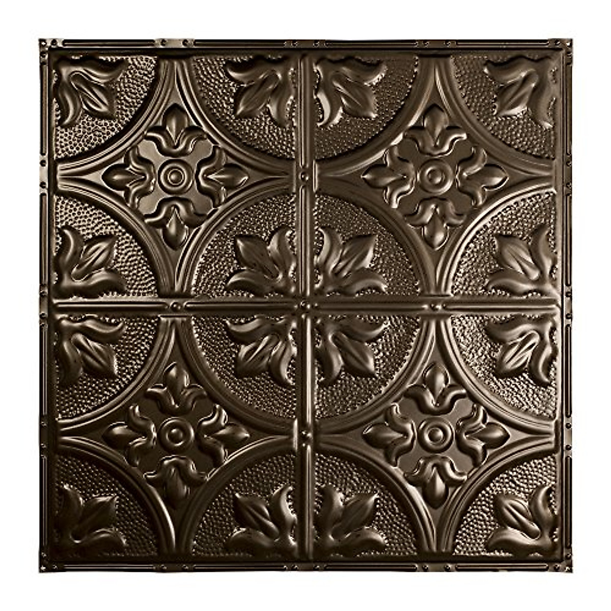 Great Lakes Tin Jamestown Bronze Burst 2ft x 2ft Nail Up Ceiling Tiles - Perfect for DIY and Home Renovation Projects - Easy to Install (5 Pack)
