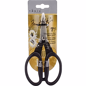 Tonic Studios NOM309477 Tim Holtz Kushgrip Non-Stick Micro Serrated Scissors 7"
