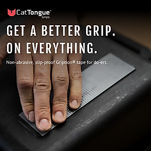 CATTONGUE GRIPS Non-Abrasive Anti Slip Grip Tape – 2” Thick Heavy Duty Tape for Indoor & Outdoor, Customizable, Waterproof, & Durable Anti-Slip Tape (Clear, 20ft)