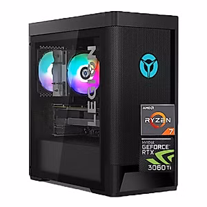 Lenovo Legion T5 Gaming Desktop 2023 Newest, AMD Ryzen 7 5700G Processor, NVIDIA GeForce RTX 3060Ti Graphics, 64GB RAM, 2TB SSD, 1TB HDD, Wi-Fi 6, Bluetooth, Windows 11 Home