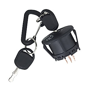 Ignition Starter Switch with Keys 3 Position Fits for AYP Bad Boy Cub Cadet Husqvarna Delta John Deere MTD John Deere Replaces 725-04228 925-04228 92504228 AM133596 583070001