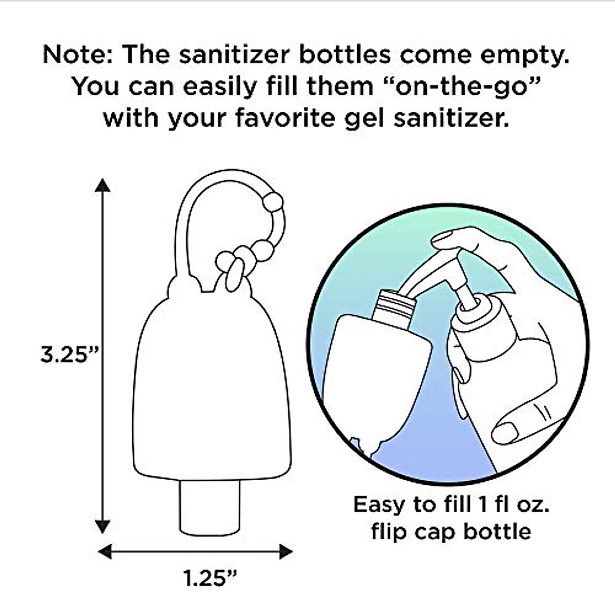 ABG Accessories Boys 3-Pack Kids Face Mask and Hand Sanitizer Holder Keychain (Flip Cap Reusable Empty Bottles) Age 3-7, Shark Design, 3 Count (Pack of 1)