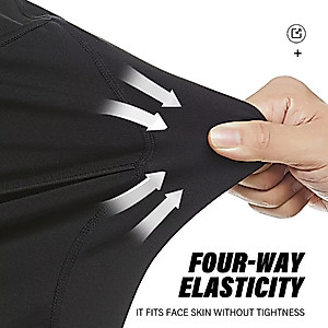 SAITAG Balaclava Ski Mask Warm Face Mask for Cold Weather Winter Skiing Snowboarding Motorcycling Ice Fishing Men (Black)