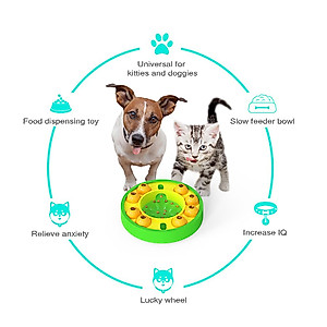 ikasus Dog Puzzle Toy, Interactive Dog Food Puzzle Slow Feeder Treat Dispenser for IQ Training & Mental Enrichment, Dog Treat Puzzle Feeder for Small,Medium and & Large Dogs Treat Training Type 3