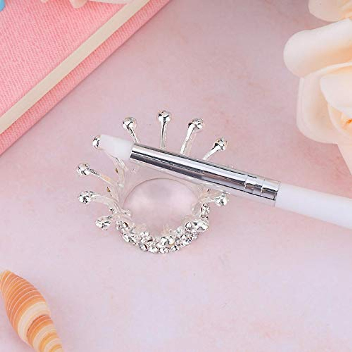 Nail Art Brush Holder, 3 Types Crown Design Nail Art Brush Holder Set Pen Displayer Stand Tools Brush Holders(2)