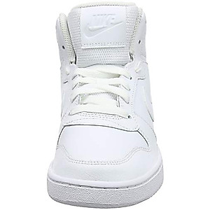 NIKE Women's Basketball Shoes, White White White 100, 8