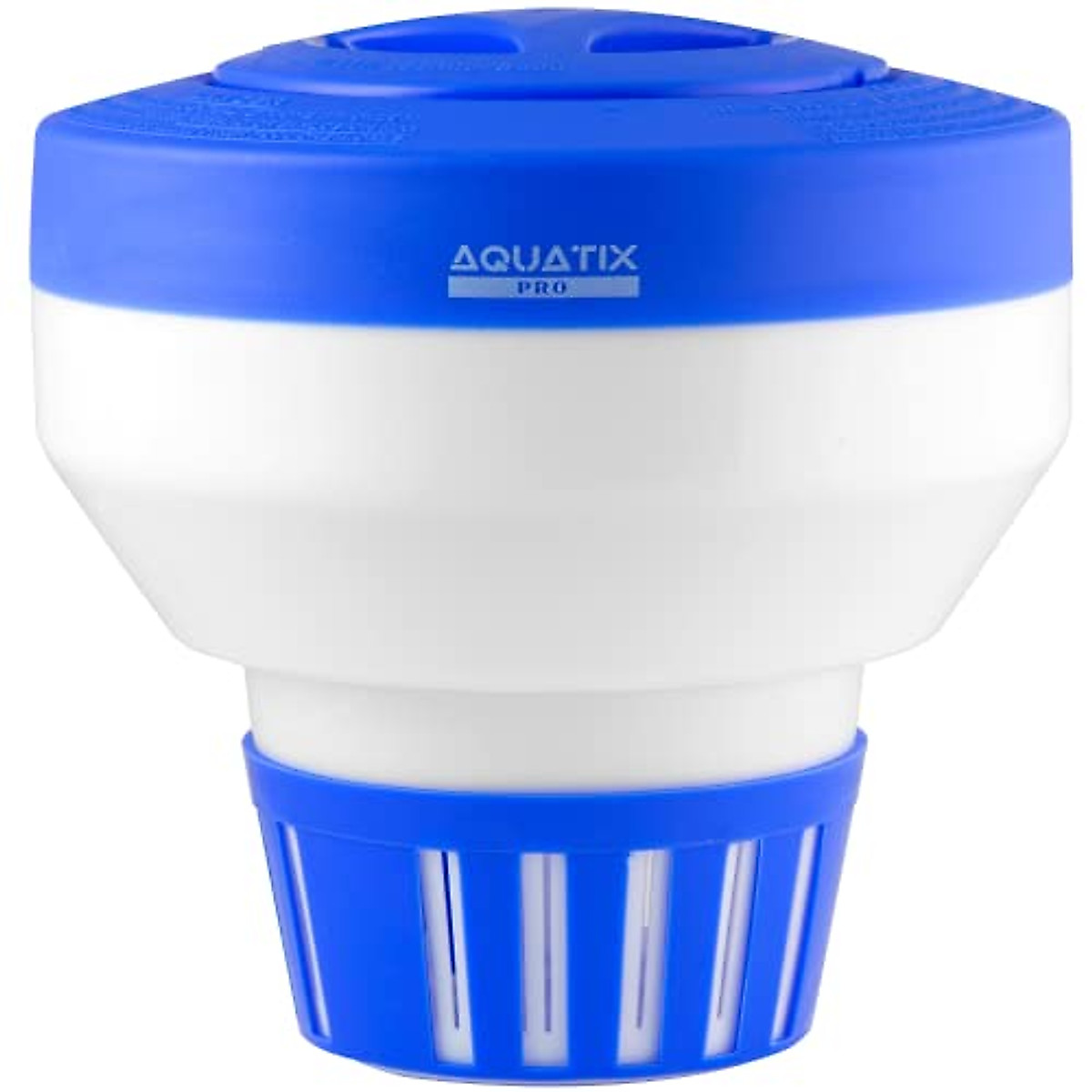 Aquatix Pro Pool Chlorine Floater Dispenser for 1 to 3 inch Tablets, Large & Durable Floating Dispenser for Spa, Hot Tubs, In-ground & Above Ground Small & Large Pools, Adjustable Flow Rate