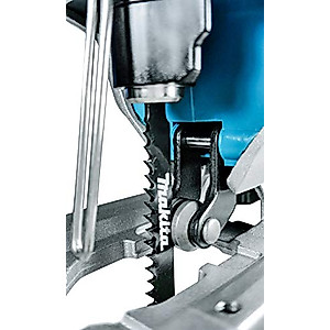 Makita 5 Piece - T Shank Wood Jigsaw Blades For Jig Saws - Fast & Straight Cuts For Soft Wood & PVC - 4" 8 TPI HCS Saw Blades