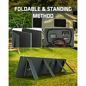 Energizer Portable Power Station 626 Watt-Hours with POWERWIN 110W Solar Panel for Outdoors Camping and Emergency Use, Solar Generator with 600-Watt (Peak 1000W) AC Outlet, 60-Watt PD Fast Charging