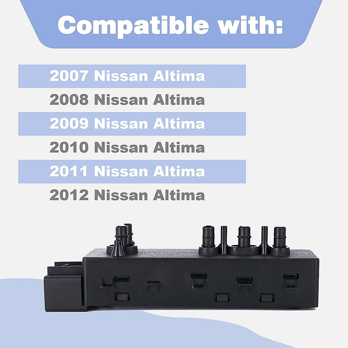 Front Left Driver Side Switch Power Seat Adjuster Recliner Switch Fits for 2007-2012 Nissan Altima Driver Power Seat Switch 10 Way Replace 87066-JA03A