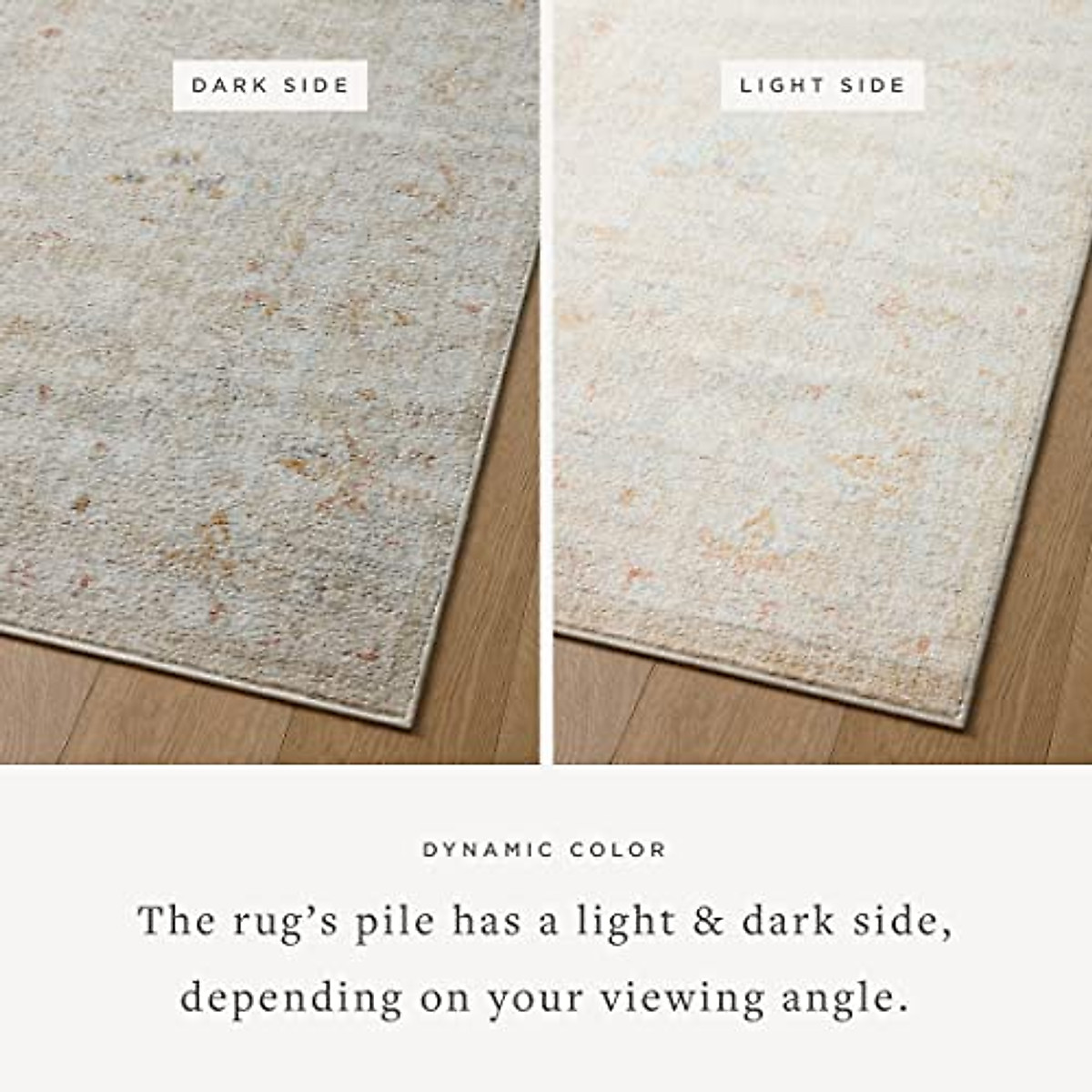 Loloi II Monroe Collection MON-05 Sand/Sunrise 6'-7" x 9'-3" Area Rug