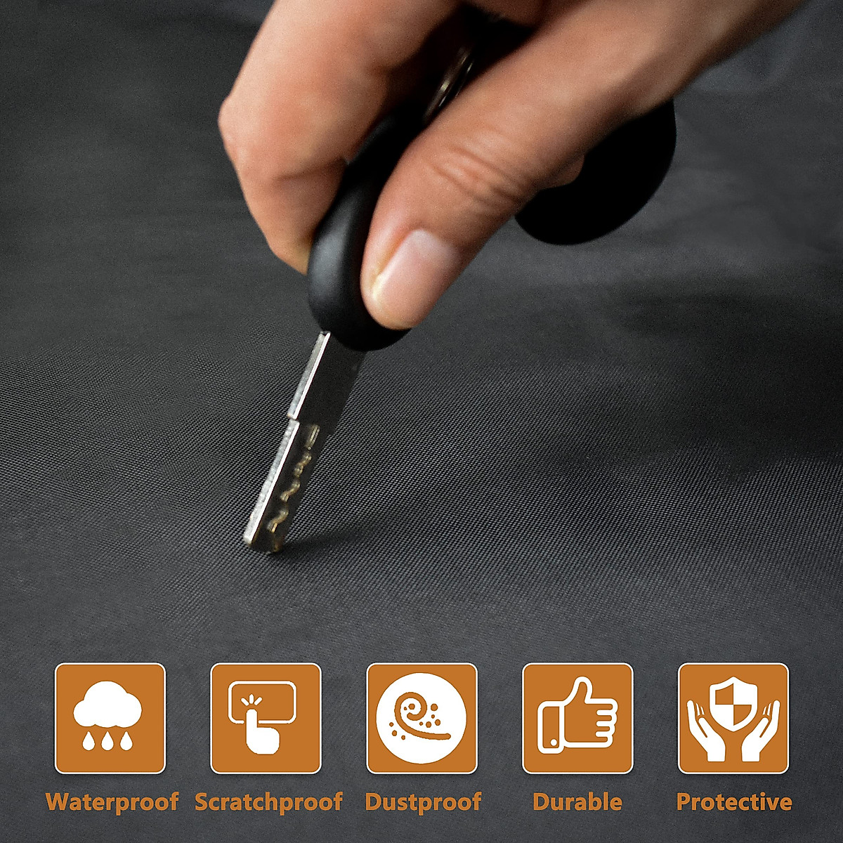 TOHONFOO Foosball Table Cover Soccer Table Cover Outdoor/Indoor Heavy Duty Water-Resistant 210D Oxford Fabric Universal GameTable Protection