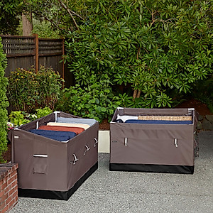 Classic Accessories Ravenna Water-Resistant 85 Gallon Deck Box, outdoor storage box