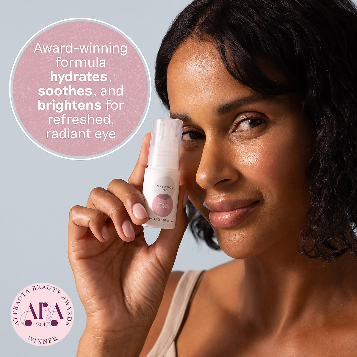 Balance Me Wonder Eye Cream 0.5 fl oz, Dark Circle Reducing Cream for All Skin Types, Hydrating & Firming, Anti-Aging, Brightens & Smooths Under Eyes