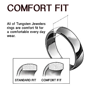 6MM Tungsten Carbide Beveled Edge Classic Irish Claddagh Design Wedding Band Ring For Men or Women