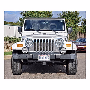 CURT 31028 2-Inch Front Receiver Hitch, Select Jeep Wrangler TJ, Drilling Required