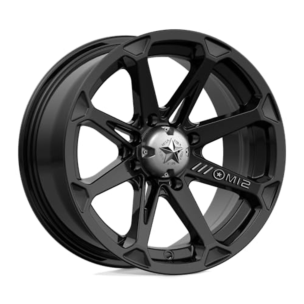 MA12 14X7 4X137 G-BLK 10MM WHEEL (1)