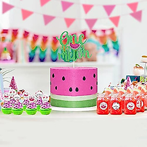 80 Watermelon Thank You Stickers, Watermelon Baby Shower Birthday Party Sticker, You’re One in a Melon Stickers(2 Inch)