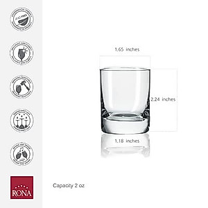 RONA Cool Shot Glass | 2 oz. | Set of 6 |