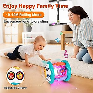 Baby Toys 6 to 12 Months Animal Rotating Light Up Toys for 1 Year Old Boy Musical Toys for Toddlers 1-3 Tummy Time Toys for 3 6 8 9 10 12 18 Months Infant Birthday Xmas Gift for 1 Year Old Boys Girls