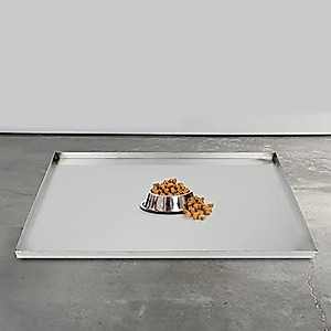 Confote 23.6"x17.6" Stainless Steel Replacement Tray for Dog Crate, Chew-Proof and Crack-Proof
