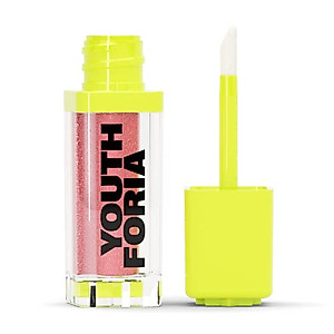Youthforia Dewy Gloss, Hydrating & Nourishing Tinted Lip Oil For High Shine, Reduces Appearance Of Dry Lips, Vegan & Cruelty-Free, Coral Fixation