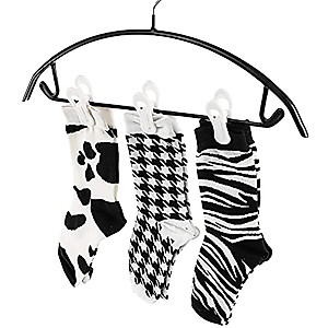 Yopay 50 Pack Hanger Clips for Hangers, Multi-Purpose Plastic Hanger, Easily Clip on Clothing Pants, Strong Pinch Finger Clips for Home, Office, Travel, White