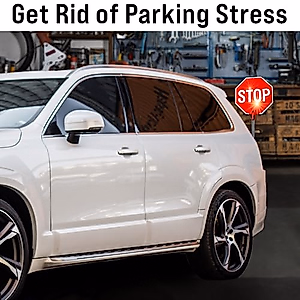 LED Stop Sign Parking Assistant for Garage with Flashing Signal