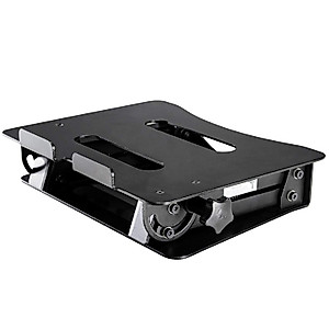 IKON MOTORSPORTS Adjustable Laptop Stand, Portable Ergonomic Computer Notebook Holder Stand Compatible with MacBook, Air, Pro, Tablets and Laptops, Black