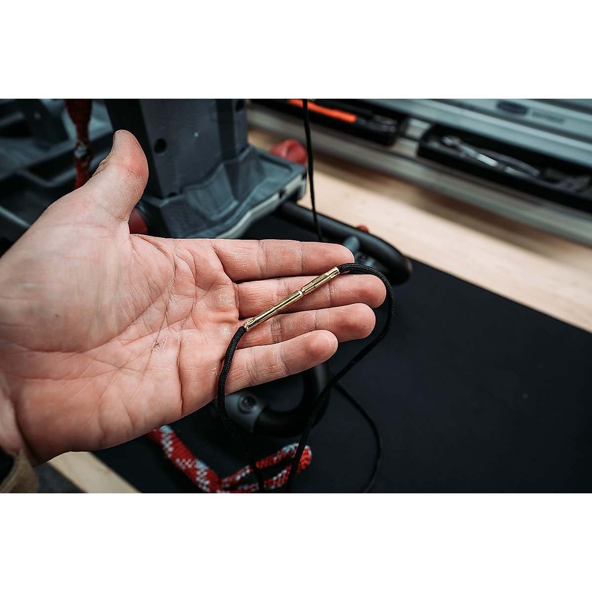 Tipton Nope Ropes – 12 Gauge 2 Pack Pull Through Bore Ropes with End to End Connection and Case for Firearm Maintenance
