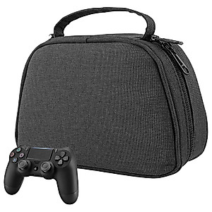 GEEKRIA Controller Gaming Case Compatible with Dual Sense Edge Microsoft Xbox One S Wireless Controller, Sony PlayStation 5 Controller, PS5, PS4 Controller Carrying Protection Bag (Black)