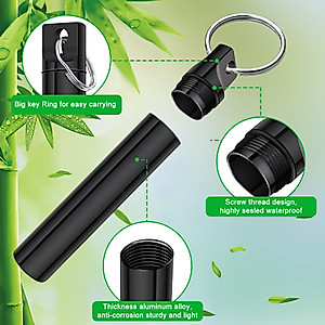 4 Pieces Portable Metal Toothpick Holders, Aluminum toothpick dispenser Pocket Toothpick Holder, Small Pill Case for Purse Pill Container Pill Holder for Outdoor Picnic Travel and Camping