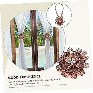 Angoily Curtain Drape Tieback Creative Magnetic Tieback Elastic Holdback Easy to Use for Bedroom Living Room