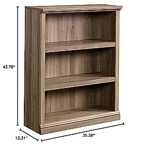 Sauder Select Collection 3-Shelf Bookcase, Salt Oak finish