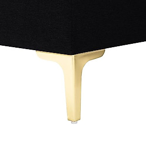 SONGG 107.9” U Shaped Sectional Sofa with Double Extra Wide Chaise, w/Removable Back & Seat Cushions, for Living Room, Office, Apartment, Black