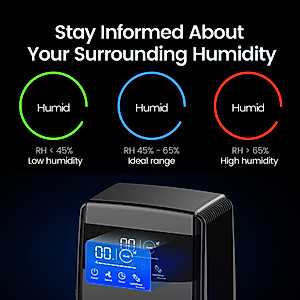 AlohaAir Dehumidifier for Home with Drain Hose, 95 OZ Dehumidifiers for Room, Quiet, Aromatherapy, Timer, Auto Shut-off, Dehumidifiers for Bathroom, Bedroom, Closet, RV & Basement