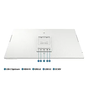 SAMSUNG 32" M80C UHD HDR Smart Computer Monitor Screen with Streaming TV, Slimfit Camera Included, Wireless Remote PC Access, Alexa Built-in (LS32CM801UNXZA),Warm White