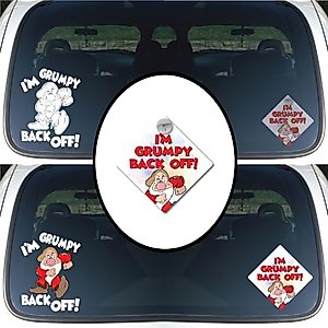 I'm Grumpy Back Off! | Die-cut Printed Vinyl Sticker | Character #GRUD1