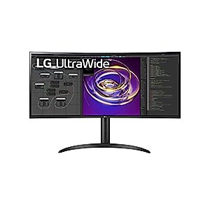 LG 34” 34BP85CN-B 21:9 QHD UltraWide™ Curved Monitor with HDR10, USB Type-C™, & AMD FreeSync™