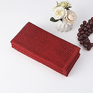 Anyi Dish Towels for Kitchen, Absorbent Cotton Kitchen Towels for Drying Dishes, Terry Tea Towels for Cleaning Set of 3, 16x26 Inches