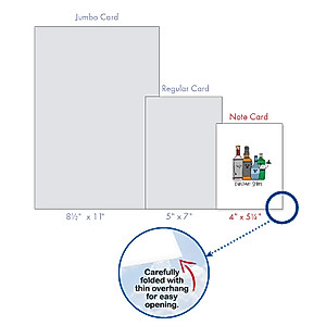 The Best Card Company - 20 Christmas Thank You Cards Boxed (10 Designs, 2 Each) - Assorted Gratitude Cards (4 x 5.12 Inch) - Fun Christmas Puns AM5079XTG-B2x10