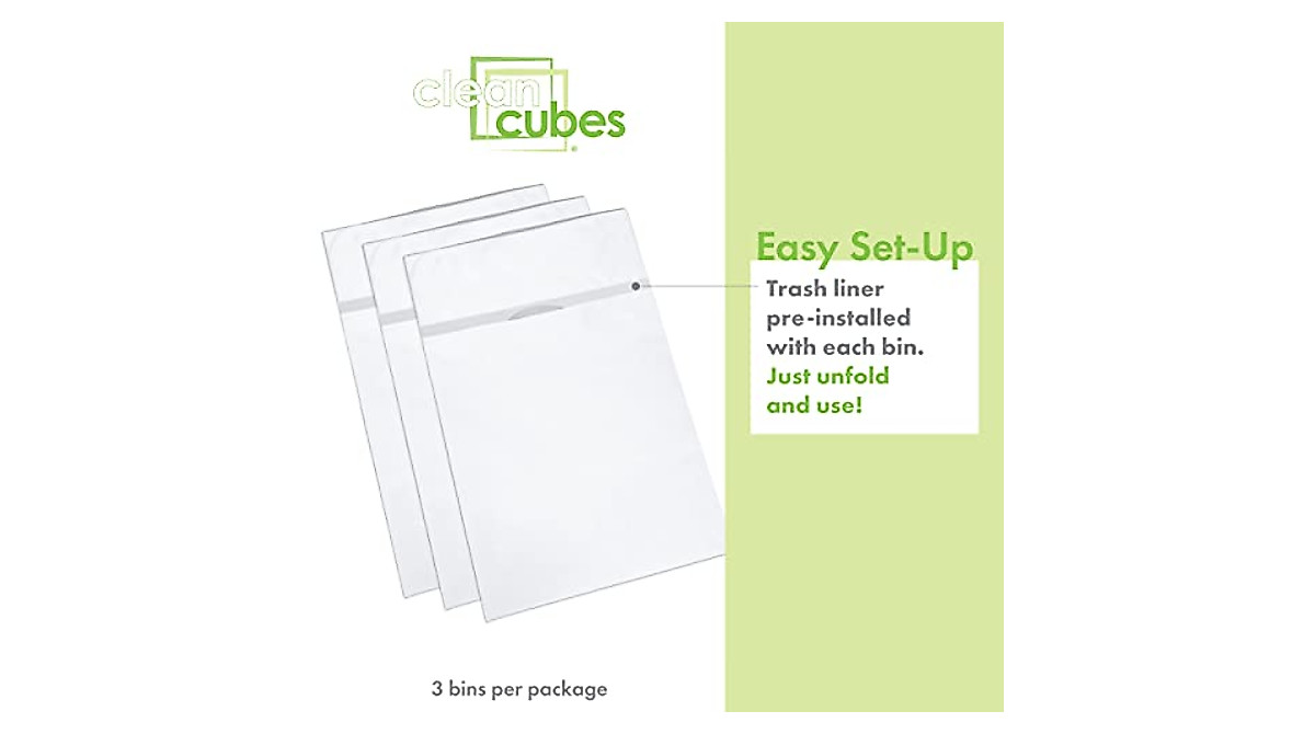 Clean Cubes 30 Gallon Trash Cans - Eco-Friendly Disposal