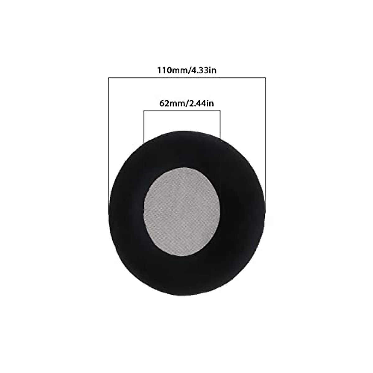 Pair of Replacement Soft Velour Headphones Earpads Cover Cushions Compatible with AKG K701 K702 Q701 Q702 K601 K612 K712 Headset Ear Cushion Repair Parts