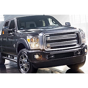 iJDMTOY Complete Set Fog Lights Foglamp Kit with Halogen Bulbs, Wiring On/Off Switch and Garnish Bezel Covers Compatible with 2011-2016 Ford F-250 F-350 F-450 Super Duty